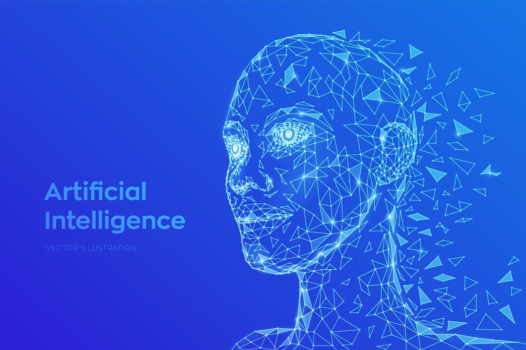 Ai. concepto de inteligencia artificial. rostro humano digital ... Ai. concepto de inteligencia artificial. rostro humano digital ...