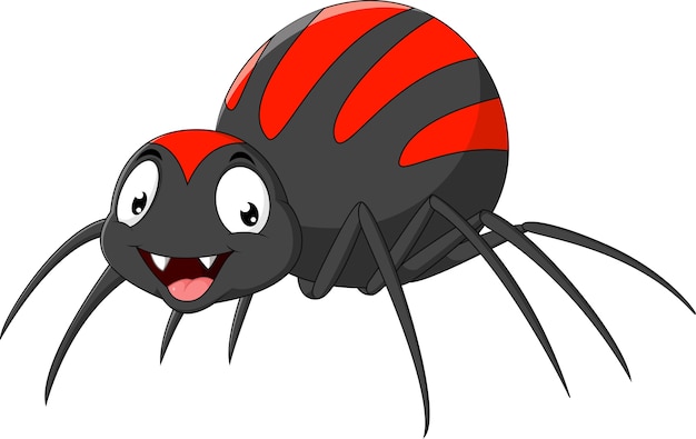 Araña divertida de dibujos animados | Descargar Vectores Premium Araña divertida de dibujos animados | Descargar Vectores Premium