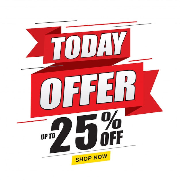 Banner de oferta especial de hoy | Vector Premium Banner de oferta especial de hoy | Vector Premium
