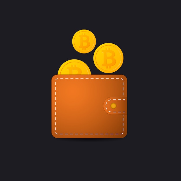 Bitcoin wallet vector icon crypto moneda aplicación | Vector Premium Bitcoin wallet vector icon crypto moneda aplicación | Vector Premium