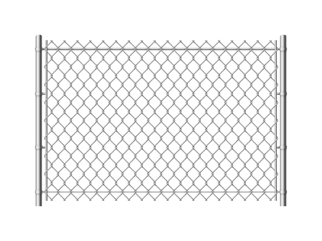Cerca de alambre. vallas de malla metálica realistas | Vector Premium Cerca de alambre. vallas de malla metálica realistas | Vector Premium