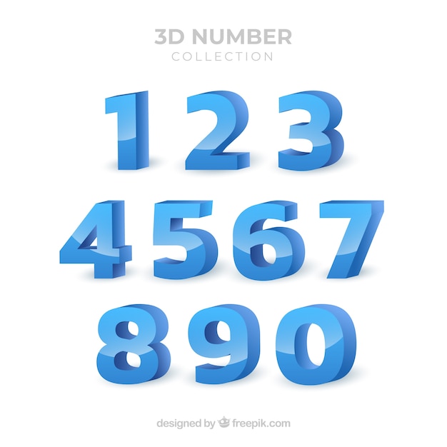 Numeros En 3D Numeros En 3D
