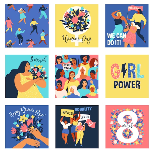 Conjunto de ilustración vectorial | Vector Premium Conjunto de ilustración vectorial | Vector Premium