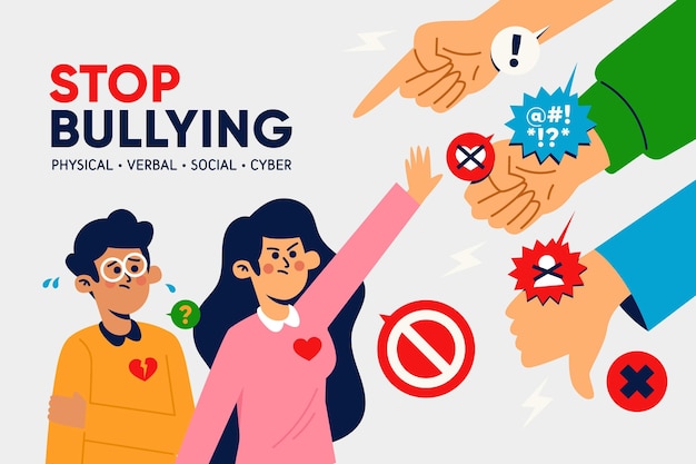 Detener el concepto de bullying | Vector Premium Detener el concepto de bullying | Vector Premium