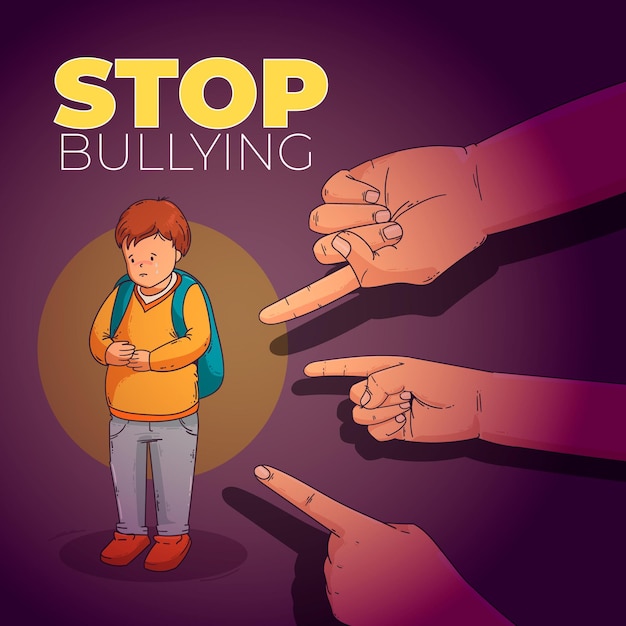 Detener el concepto de bullying | Vector Gratis Detener el concepto de bullying | Vector Gratis