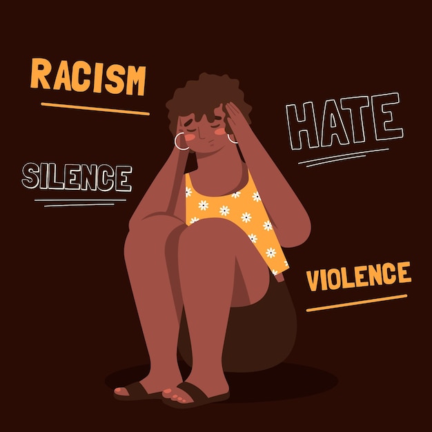 Detener El Concepto De Racismo Vector Gratis