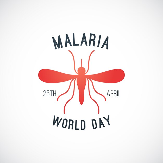 Día Mundial De La Malaria Vector Banner Vector Premium