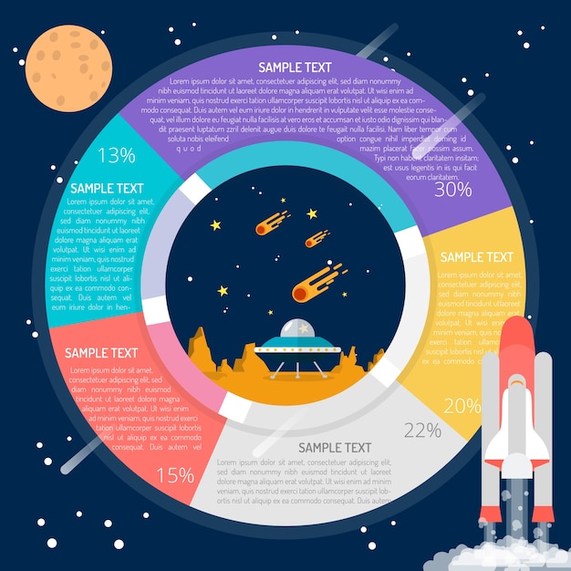 Diseño de infografía del espacio | Descargar Vectores gratis Diseño de infografía del espacio | Descargar Vectores gratis