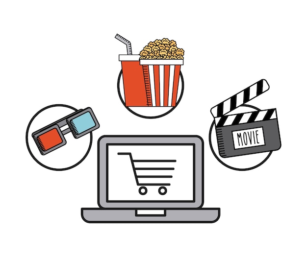 Diseño de entretenimiento de película | Vector Premium Diseño de entretenimiento de película | Vector Premium