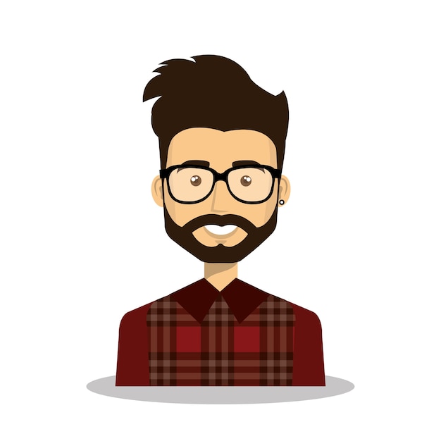 Hombre Avatar En Circulo Hombre De Dibujos Animados Con Pelo Negro Images Hombre Avatar En Circulo Hombre De Dibujos Animados Con Pelo Negro Images