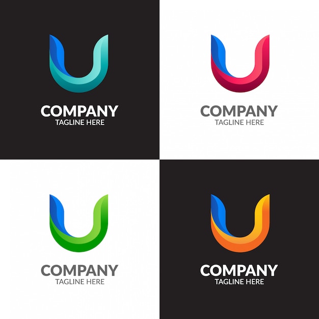 Diseño de logotipo colorido letra u | Vector Premium Diseño de logotipo colorido letra u | Vector Premium