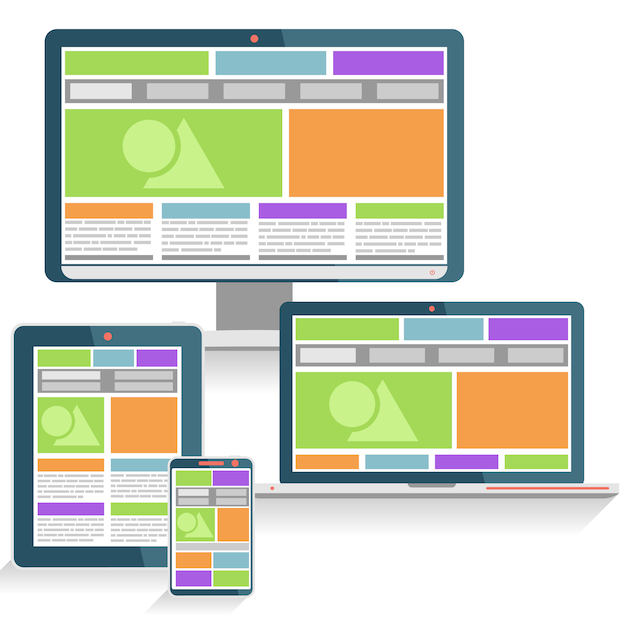 Diseño web adaptable | Vector Premium Diseño web adaptable | Vector Premium