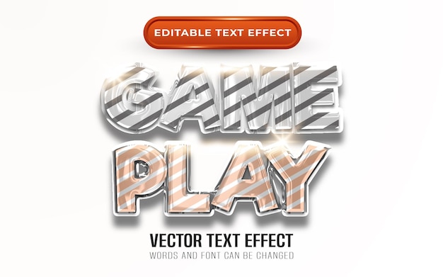 Efecto de texto editable de juego | Vector Premium Efecto de texto editable de juego | Vector Premium