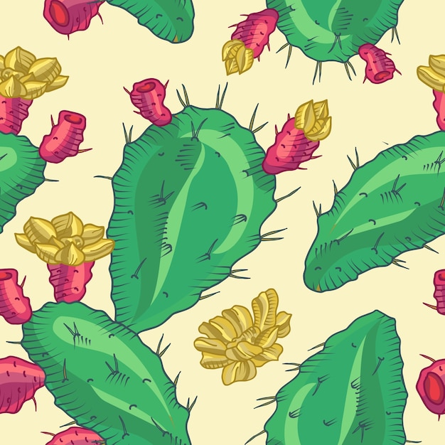 Fondo con diseño de cáctus | Descargar Vectores Premium Fondo con diseño de cáctus | Descargar Vectores Premium