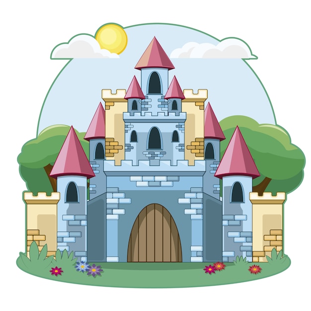 Fondo con diseño de castillo | Descargar Vectores gratis Fondo con diseño de castillo | Descargar Vectores gratis