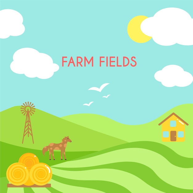 Fondo con diseño de granja | Descargar Vectores Premium Fondo con diseño de granja | Descargar Vectores Premium
