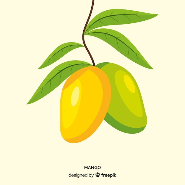 Fondo mango dibujado a mano | Vector Premium Fondo mango dibujado a mano | Vector Premium