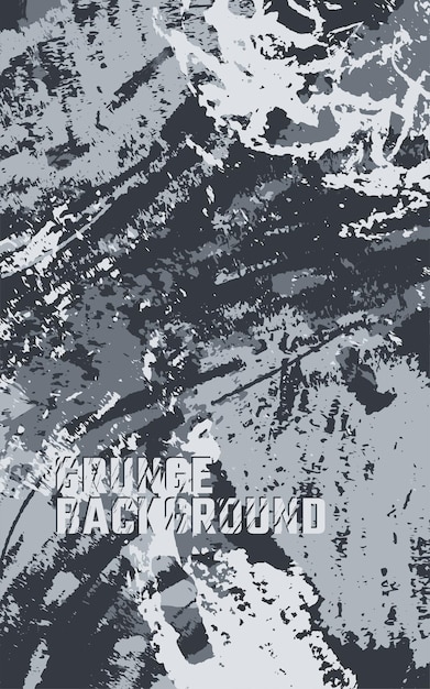 Fondo Monocromo Abstracto Con Textura Grunge Vector Premium