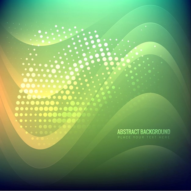 Fondo Ondulado Verde Vector Gratis