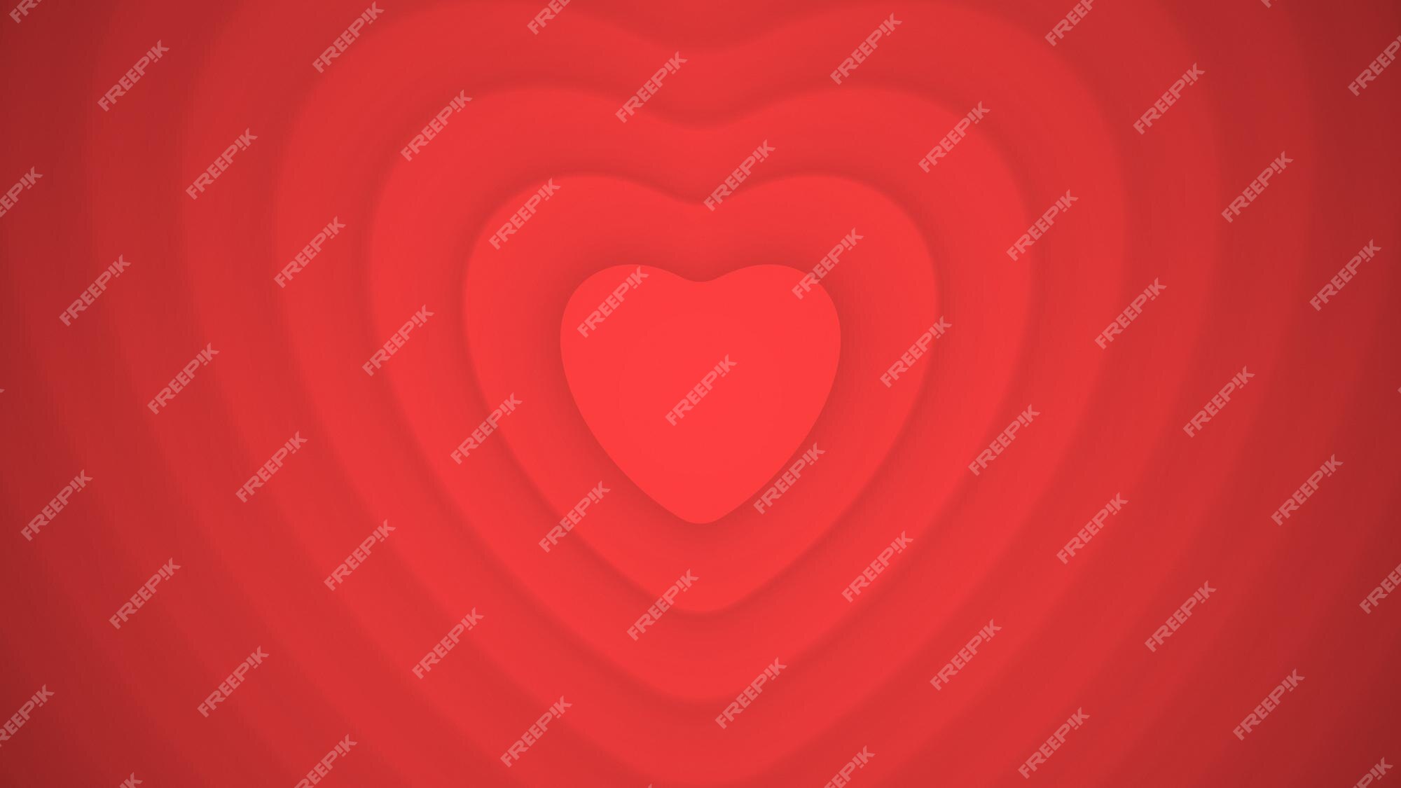Forma de corazón redondeado 3d en capas resumen rojo fondo borroso ... Forma de corazón redondeado 3d en capas resumen rojo fondo borroso ...