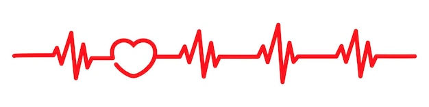 Icono De Latidos Del Corazón Cardiograma Diagnóstico Cardiovascular