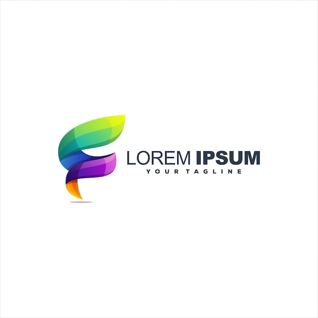 Impresionante diseño de logotipo degradado abstracto | Vector Premium Impresionante diseño de logotipo degradado abstracto | Vector Premium