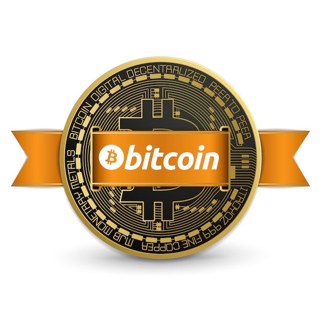 Logo con diseño de bitcoin | Vector Premium Logo con diseño de bitcoin | Vector Premium