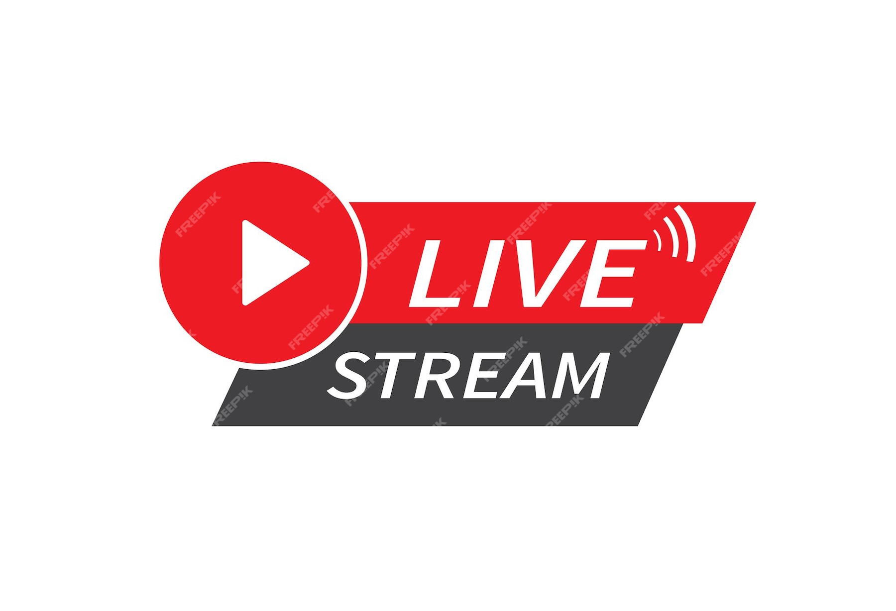 Logotipo de transmisión en vivo aislado sobre fondo blanco botón de ... Logotipo de transmisión en vivo aislado sobre fondo blanco botón de ...