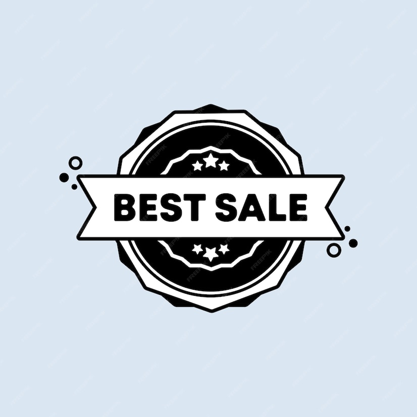 Mejor insignia de venta. vector. mejor icono de sello de venta ...