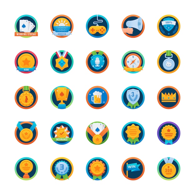 Pack de iconos redondeados | Vector Premium Pack de iconos redondeados | Vector Premium