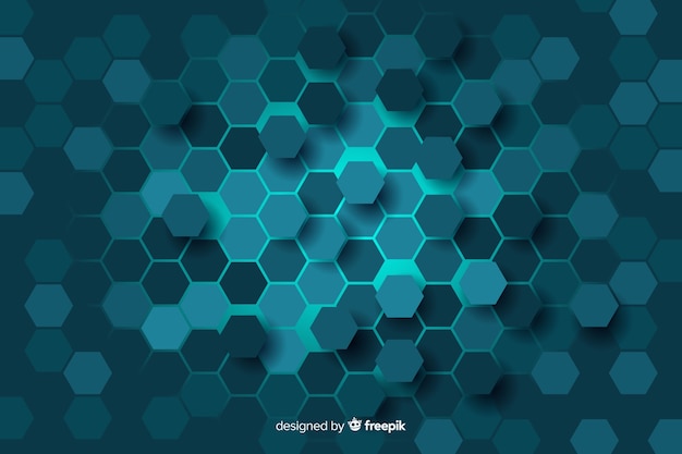 Panal azul de fondo circuito digital | Vector Premium Panal azul de fondo circuito digital | Vector Premium
