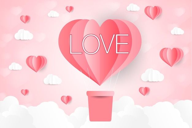 Un Papel En Forma De Corazón Estilo Artístico Día De San Valentín