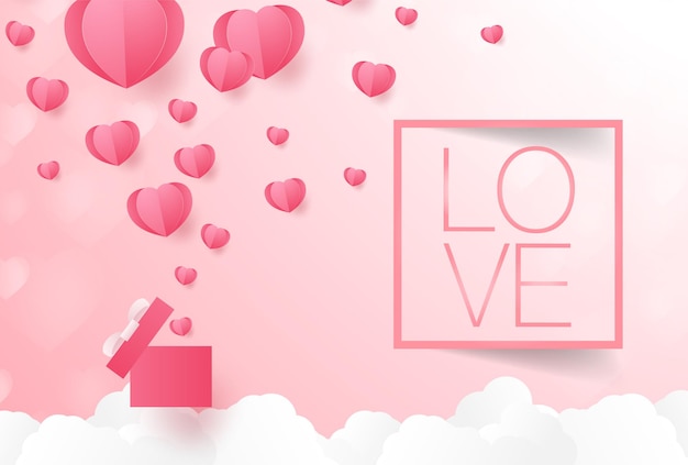 Un Papel En Forma De Corazón Estilo Artístico Día De San Valentín