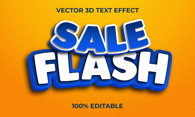 Venta flash diseño de efecto de texto editable 3d | Vector Premium Venta flash diseño de efecto de texto editable 3d | Vector Premium