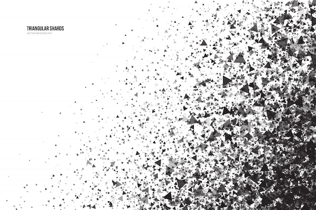 Abstrato preto estilhaços triangulares | Vetor Premium Abstrato preto estilhaços triangulares | Vetor Premium