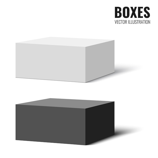 Caixas Ilustração Vetor Premium