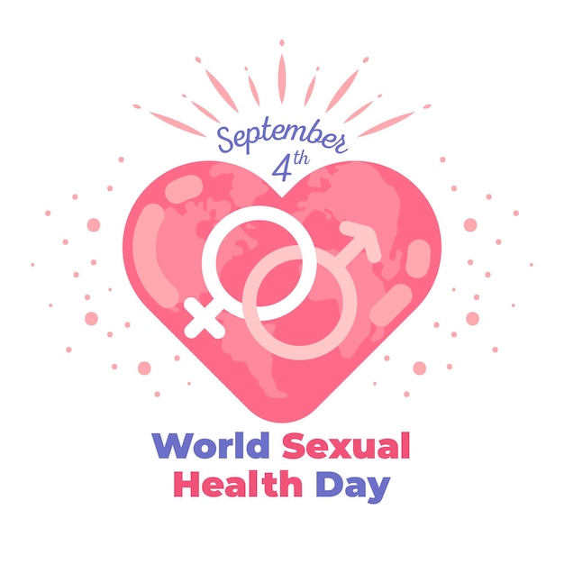 Conceito De Dia Mundial Da Saúde Sexual Vetor Grátis