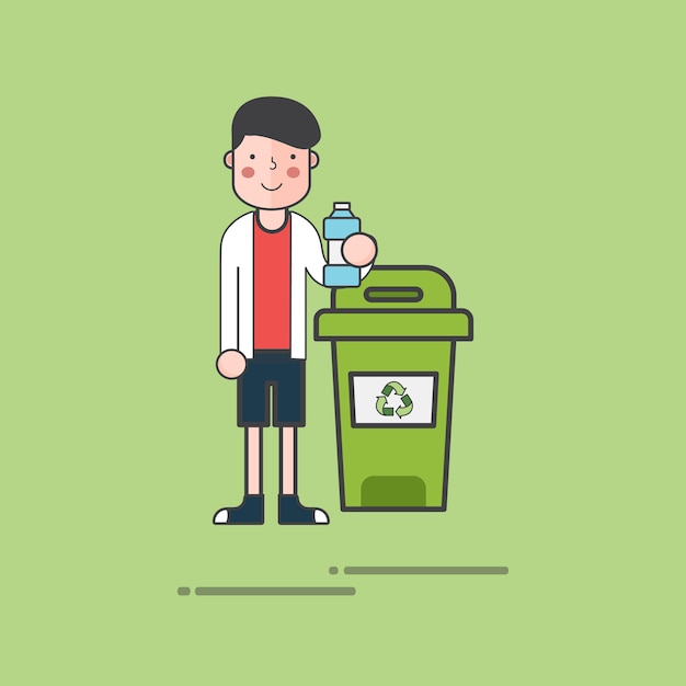 Conjunto de ilustração de vetor ambiental | Vetor Grátis Conjunto de ilustração de vetor ambiental | Vetor Grátis