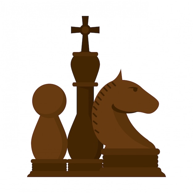 Desenho de jogo de peças de xadrez | Vetor Premium Desenho de jogo de peças de xadrez | Vetor Premium