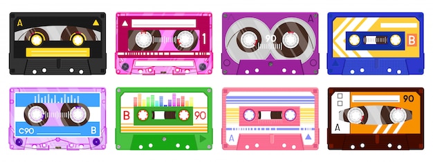Fitas de gravação de áudio. cassete de música retrô, cassete de áudio ... Fitas de gravação de áudio. cassete de música retrô, cassete de áudio ...