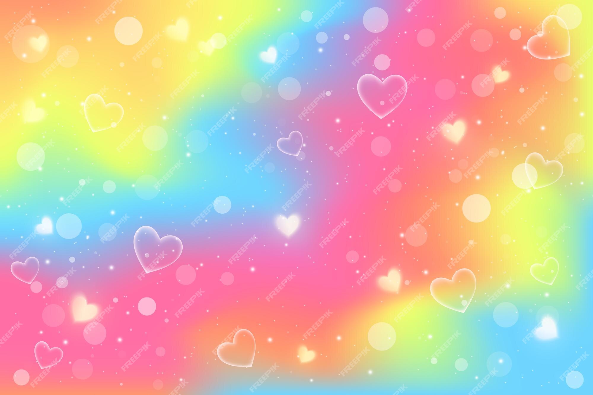 Fundo de fantasia de arco-íris. ilustração holográfica em cores neon ... Fundo de fantasia de arco-íris. ilustração holográfica em cores neon ...