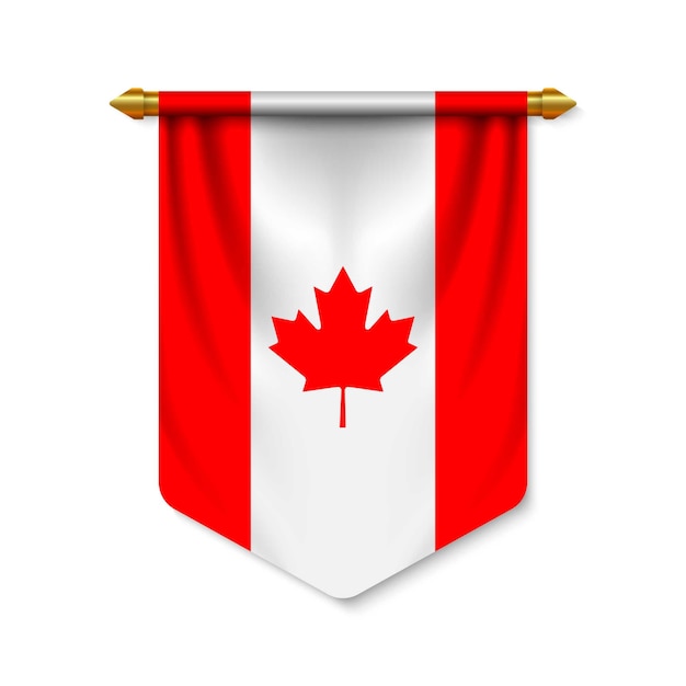 Galhardete realista 3d com bandeira | Vetor Premium Galhardete realista 3d com bandeira | Vetor Premium