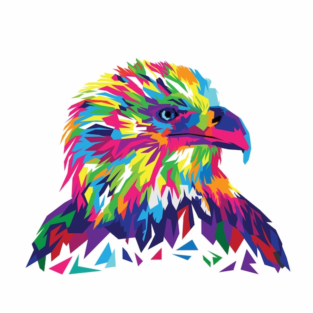 Ilustração colorida de vetor de águia | Vetor Premium Ilustração colorida de vetor de águia | Vetor Premium