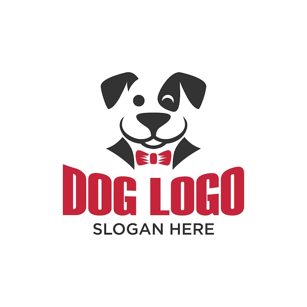 Ilustração Em Vetor Inspiração Modelo De Design De Logotipo De Cachorro