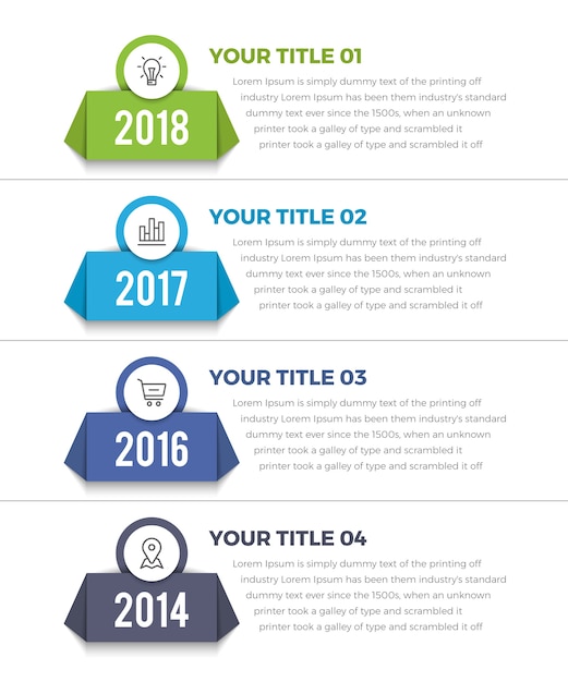 Infográficos da linha do tempo vertical | Vetor Premium Infográficos da linha do tempo vertical | Vetor Premium