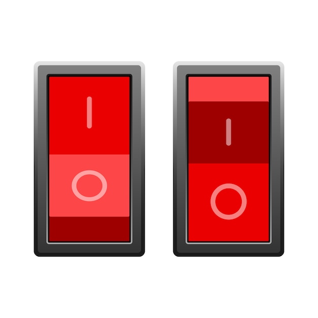 Interruptor de ligar e desligar isolado | Vetor Premium Interruptor de ligar e desligar isolado | Vetor Premium