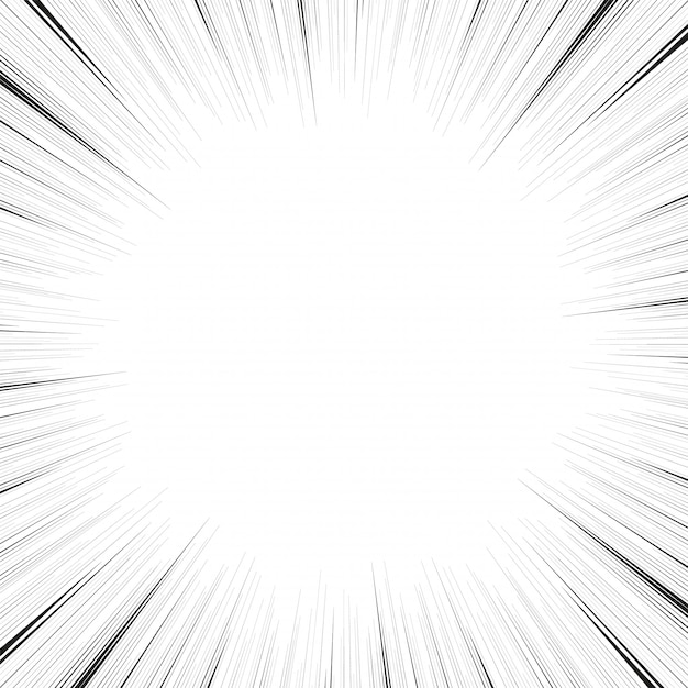 Linhas De Ação De Quadrinhos Linhas De Velocidade Mangframe Vetor