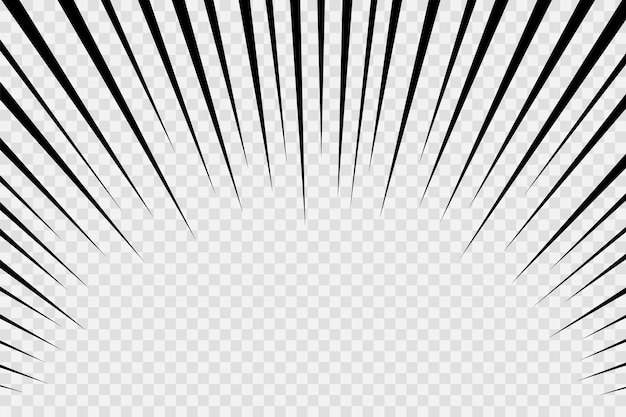 Linhas Radiais De Velocidade Do Mangá Efeito Anime Ilustração