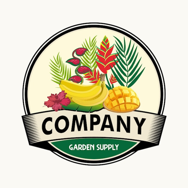 Logotipo de frutas frescas | Vetor Premium Logotipo de frutas frescas | Vetor Premium