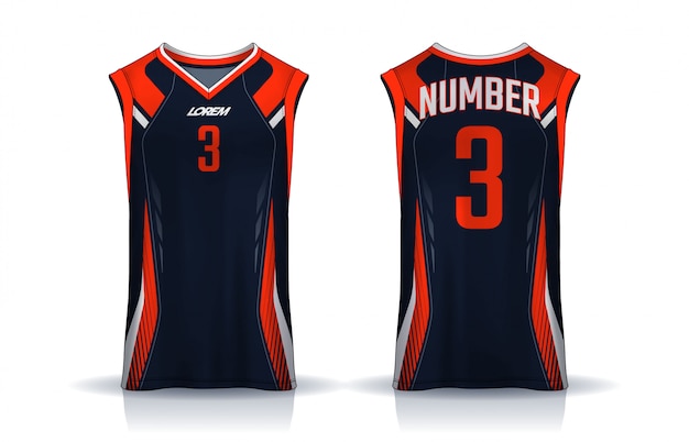 Modelo de regata de basquete | Vetor Premium Modelo de regata de basquete | Vetor Premium